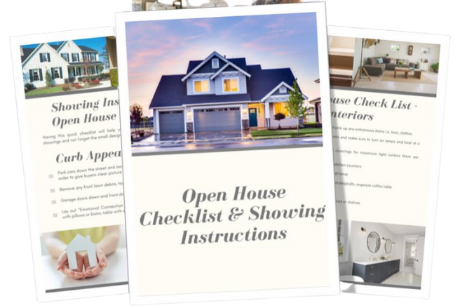 Open House Checklist for Realtors by Bionki Interiors Home Staging ...